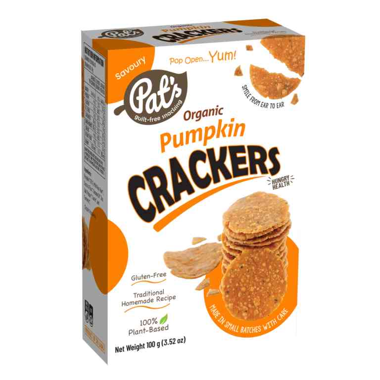 PO Pumpkin Crackers 100g/12 – Real Food Distributors